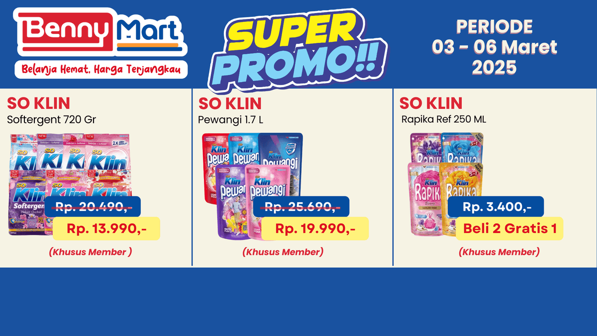 Benny Mart - Belanja Hemat Harga Terjangkau